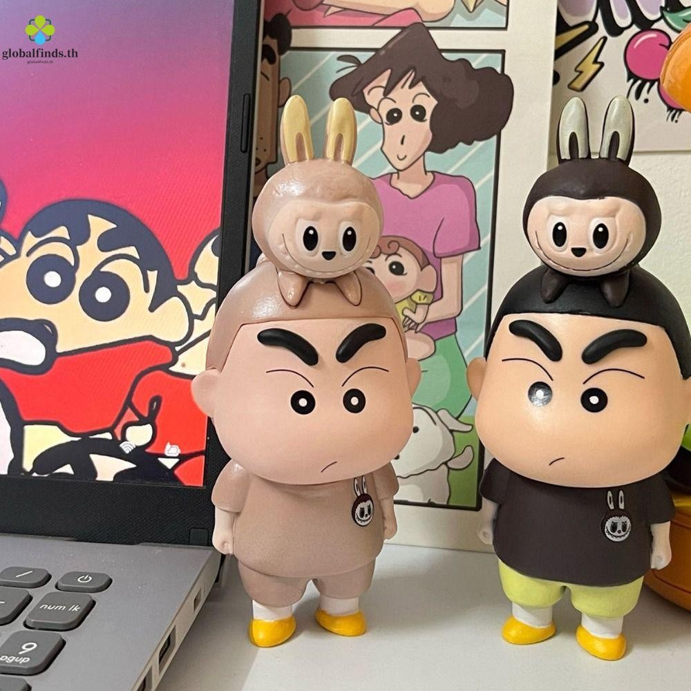 LFIDS Labubu Crayon Shin-Chan รูป, PVC ตุ๊กตารูปปั้น Crayon Shin-Chan ...