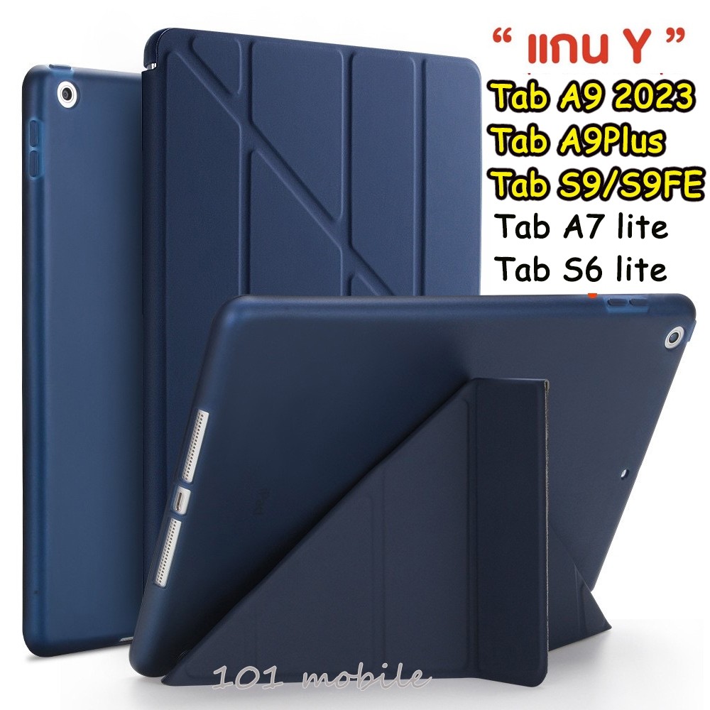 เคสฝาพับ สำหรับ Samsung Galaxy Tab S6 lite Tab A7 lite S9 FE S9FE A9 plus S11 A9Plus มีช่องใส่ ...