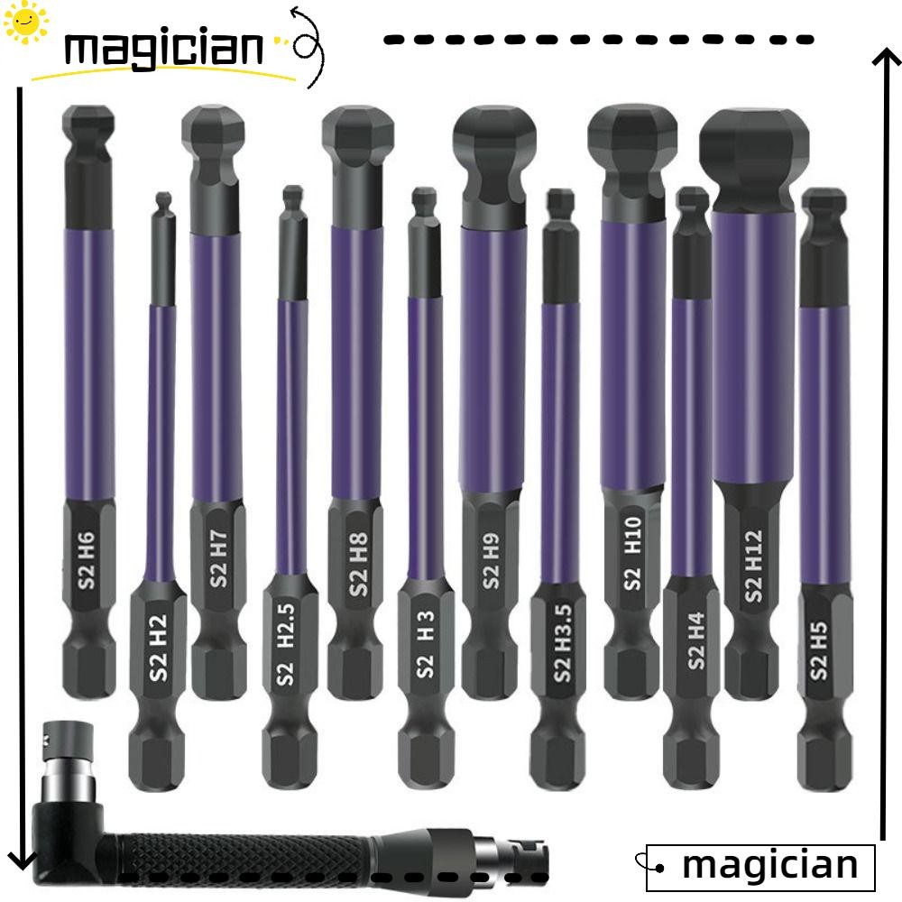 Mag Ball End Hex Bit, 1/4 นิ้ว Hex Shank 75 มม.หกเหลี่ยมเจาะ Bit, แบบ ...