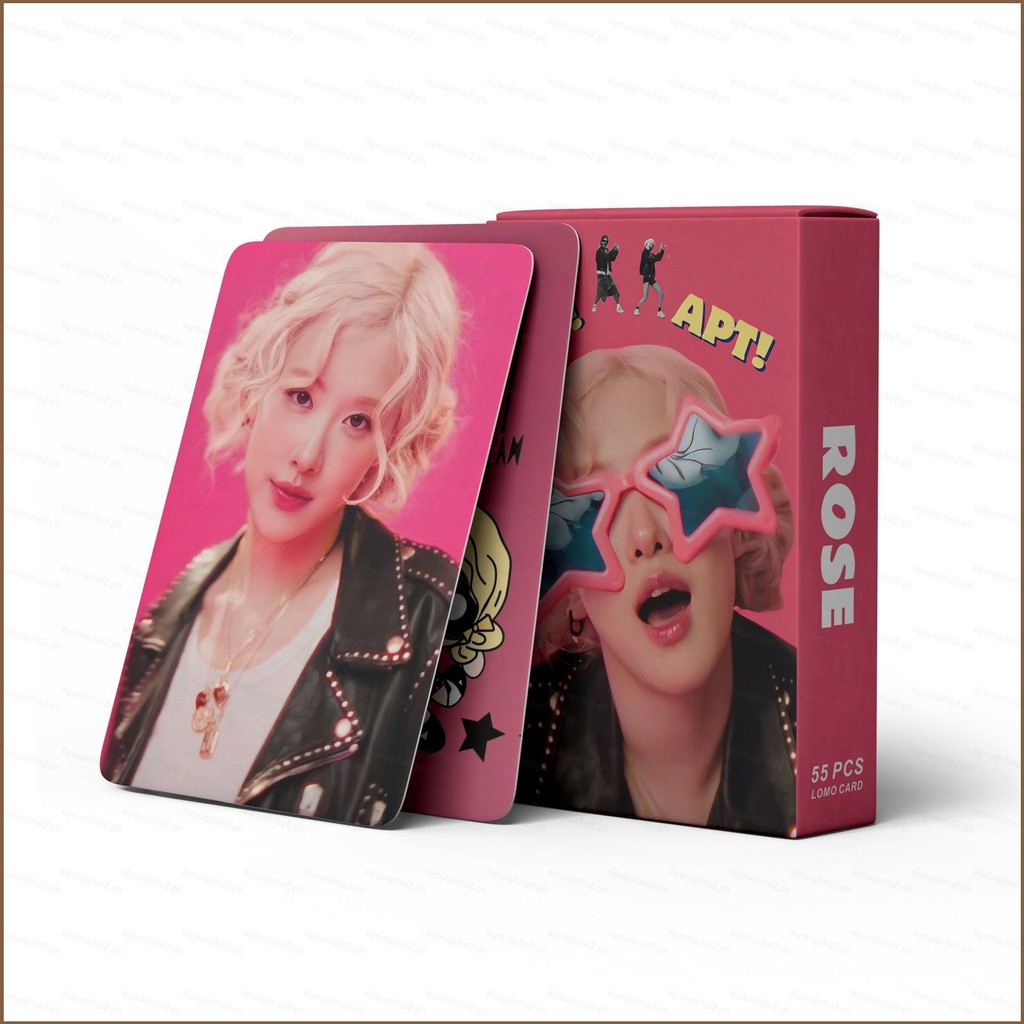 Sy Rose APT Bruno Mars BLACKPINK การ์ด LOMO สองด้าน โปสการ์ดการ์ดคอลเลก ...