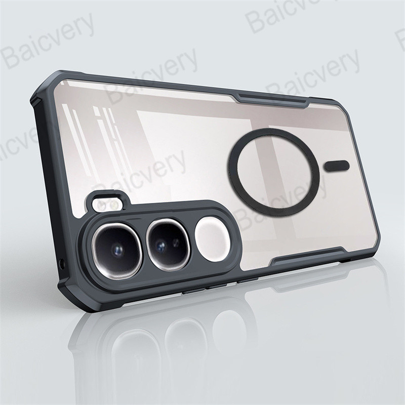 สําหรับ VIVO Y19S 4G 2024 V2419 Clear Anti-Drop อะคริลิคฝาครอบป้องกัน ...