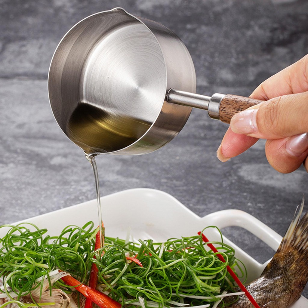 [Freneci4] Hot Oil หม้ออุ่นขนาดเล็กทําความสะอาดง่าย Anti Scald Wood ...