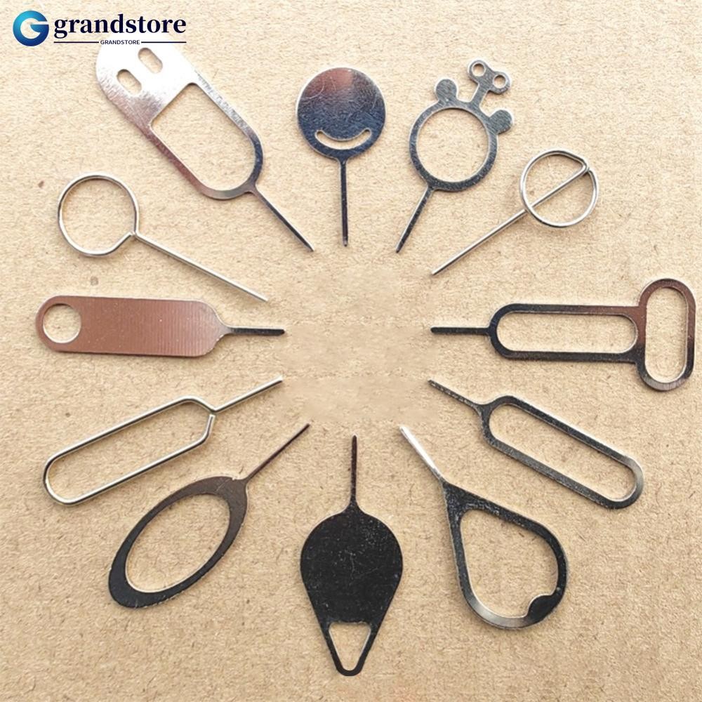 Grandstore 20pcs Universal ซิมการ์ดถาดกําจัด Eject Pin Key เครื่องมือสแตนเลสสตีลเข็มเปิด Ejector ...