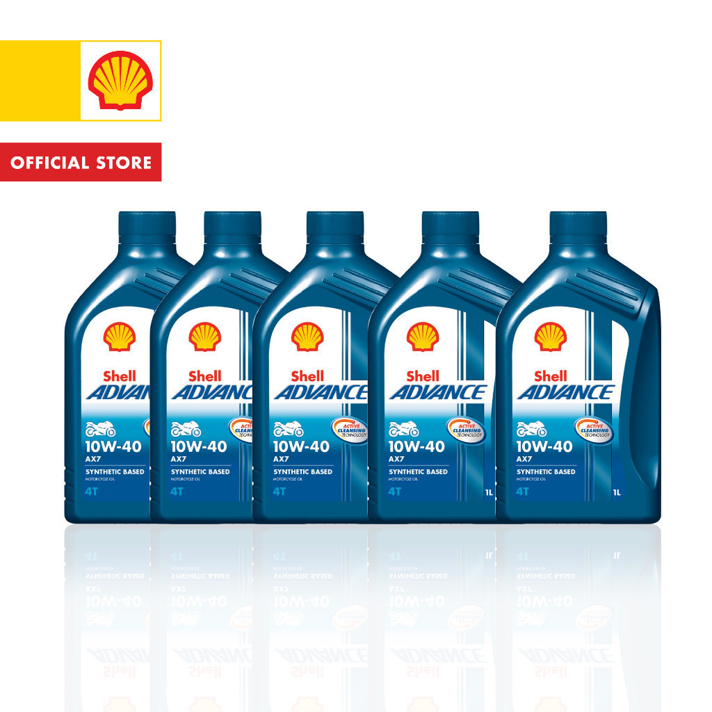 น้ำมันเครื่อง ดีเซล เกรดกึ่งสังเคราะห์ SHELL Helix HX7 15W-40 ขนาด 6+1 ...