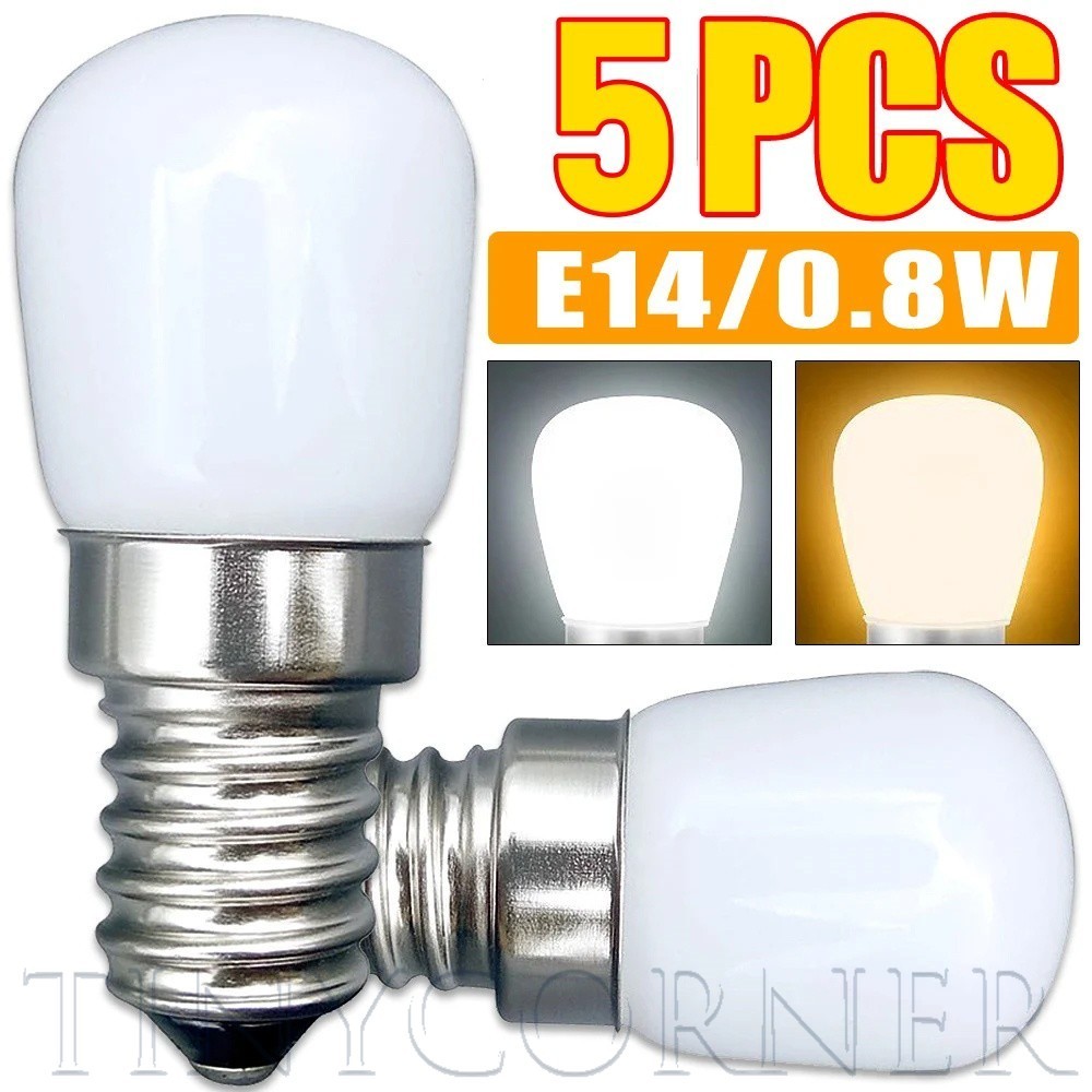 E14 หลอดไฟ LED 0.8W ประหยัดพลังงาน, ไฟตู้แนวตั้ง 100lm สําหรับห้องครัว ...