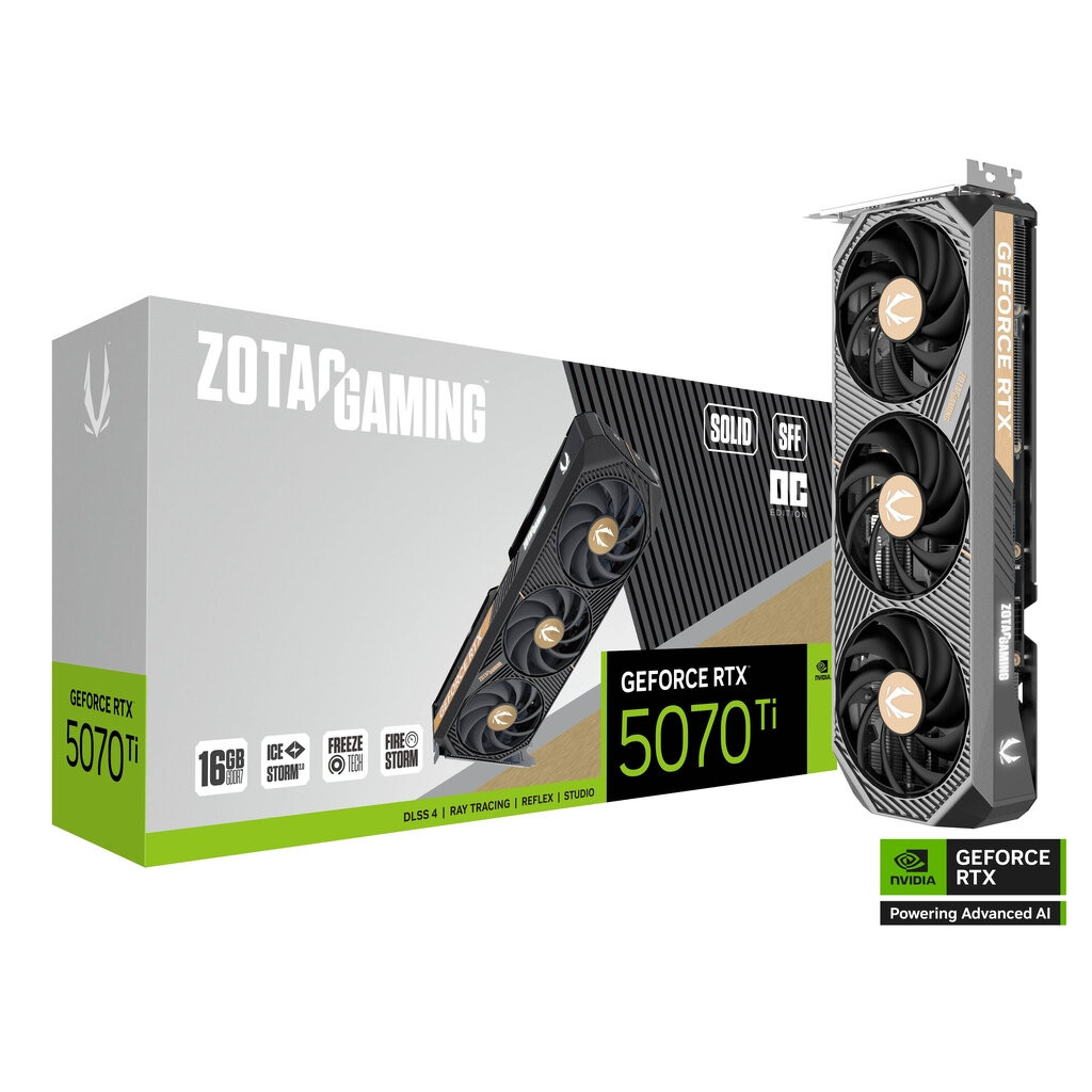 ZOTAC GAMING GeForce RTX 5070 Ti SOLID SFF OC 16GB DDR7 | Shopee Thailand