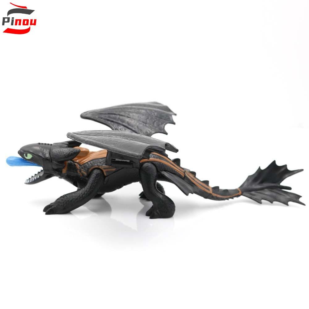 PINOU วิธีรถไฟมังกรของคุณ Fury ของเล่นอะนิเมะตัวเลขของเล่นคอลเลกชัน ...