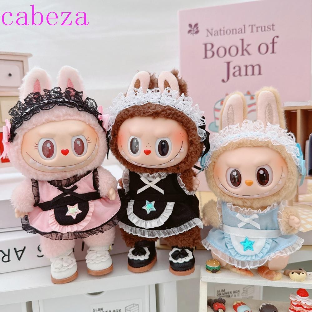 CABEZA 17 ซม.Labu เสื้อผ้า, Star Apron ชุดแม่บ้าน Labubu Time ตุ๊กตา ...