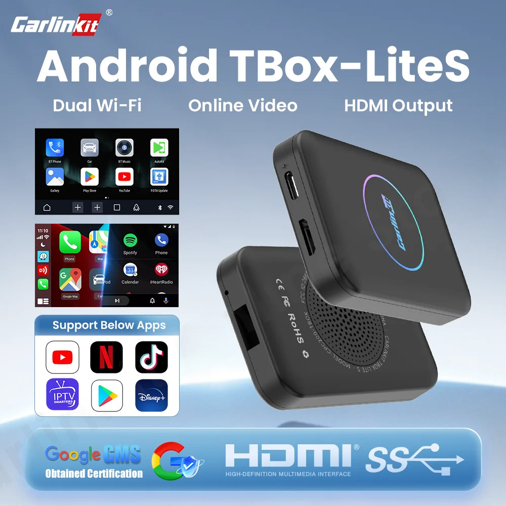 CarlinKit Tbox LiteS Android Tv กล่อง Android Auto CarPlay ไร้สาย ...