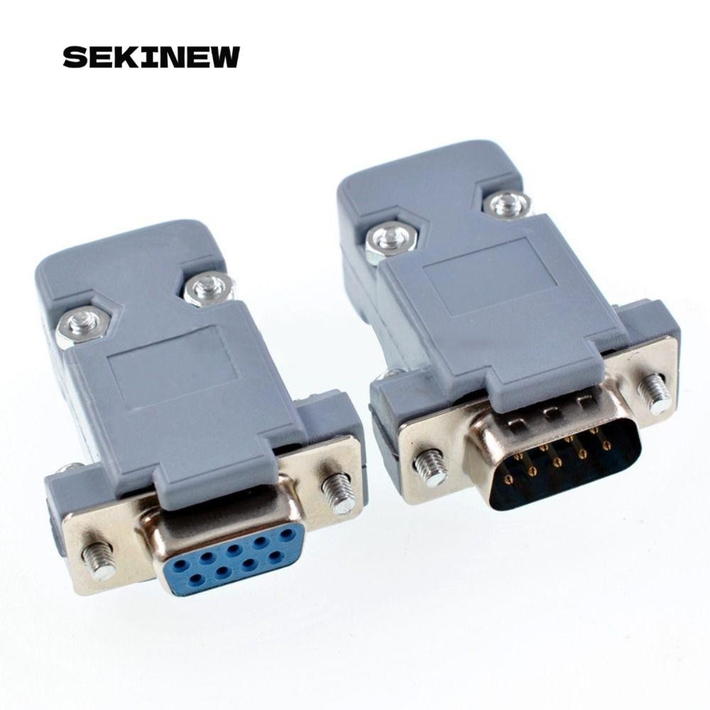 SEKINEW 9 พินแจ็คซ็อกเก็ต,ป้องกันพลาสติก DB9 D-sub Connectors ปลั๊ก, COM ปลั๊กตัวเชื่อมต่อ RS232 ...
