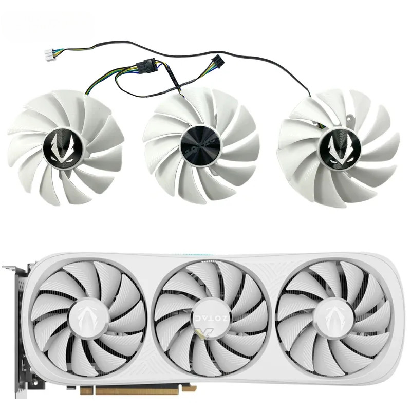 ใหม่สําหรับ ZOTAC GeForce RTX4070ti 4070ti SUPER 4080 4080s TRINITY OC สีขาวกราฟิกการ์ดเปลี่ยน ...