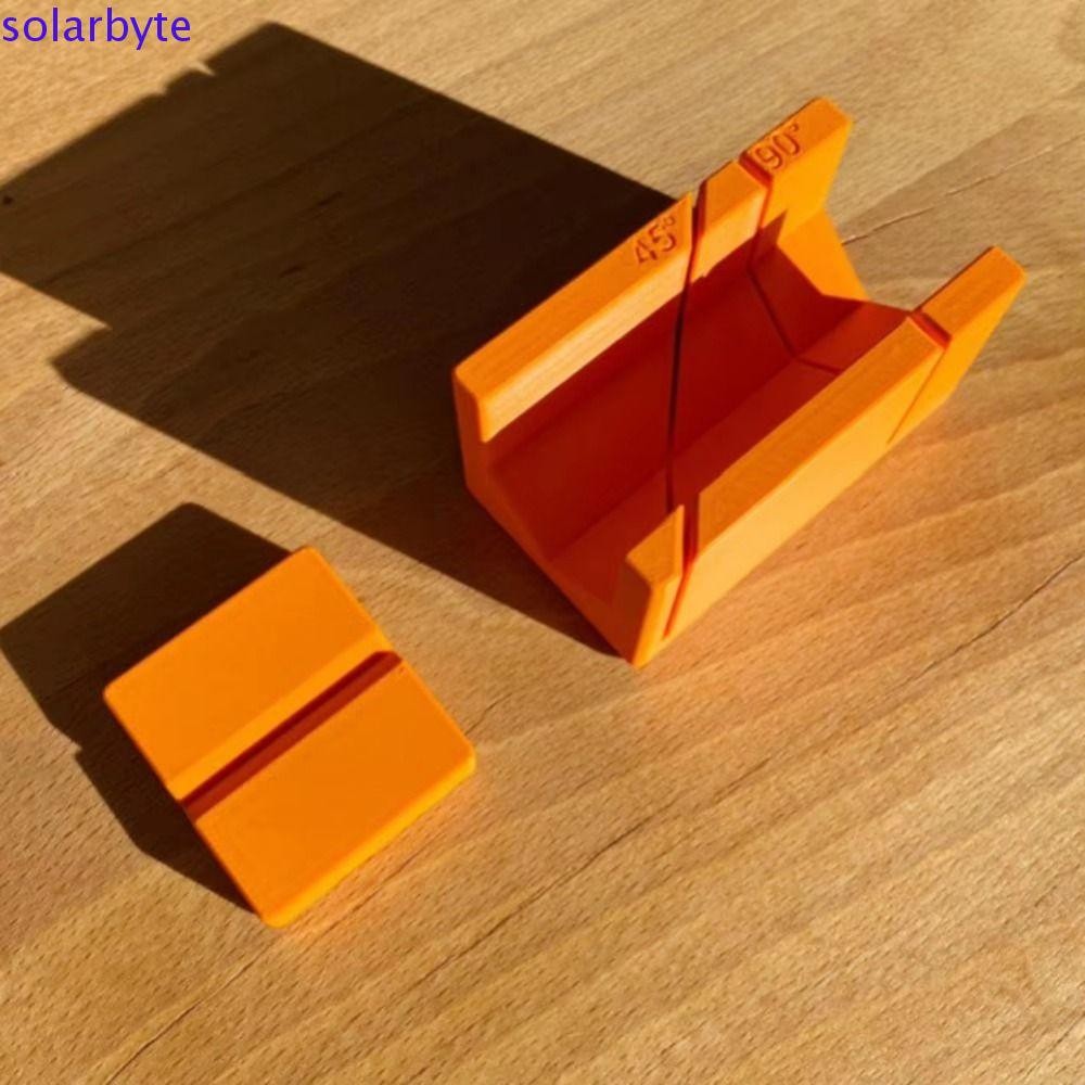 SOLARBYTE คู่มือเลื่อย Miter,สีส้มพลาสติก 3d การพิมพ์เครื่องมืองานไม้, 3d พิมพ์ Miter 90 องศา 45 ...