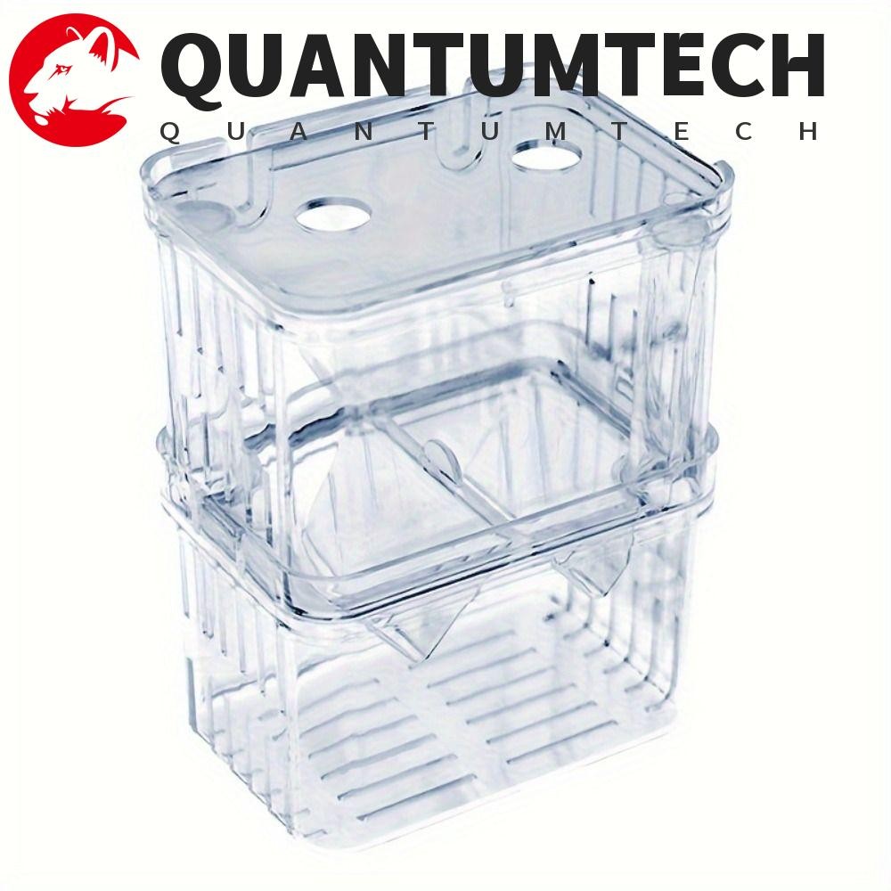 QUANTUMTECH Aquarium Breeder กล่อง,อะคริลิคแบบพกพา Baby Fish Hatching Incubator กล่อง, Fish ...