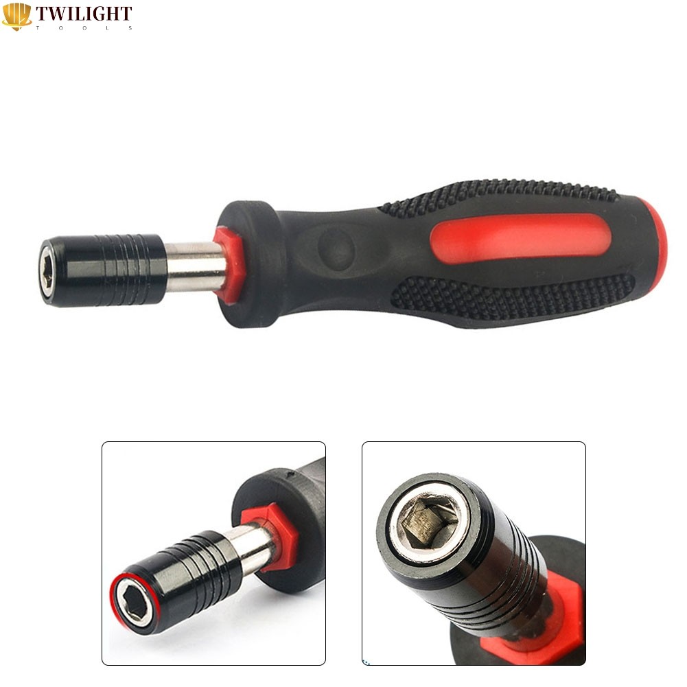 {TWI}6.35mm Hex Self-locking Adapter ไขควงจับไขควงผู้ถือบิต 5.7In ...
