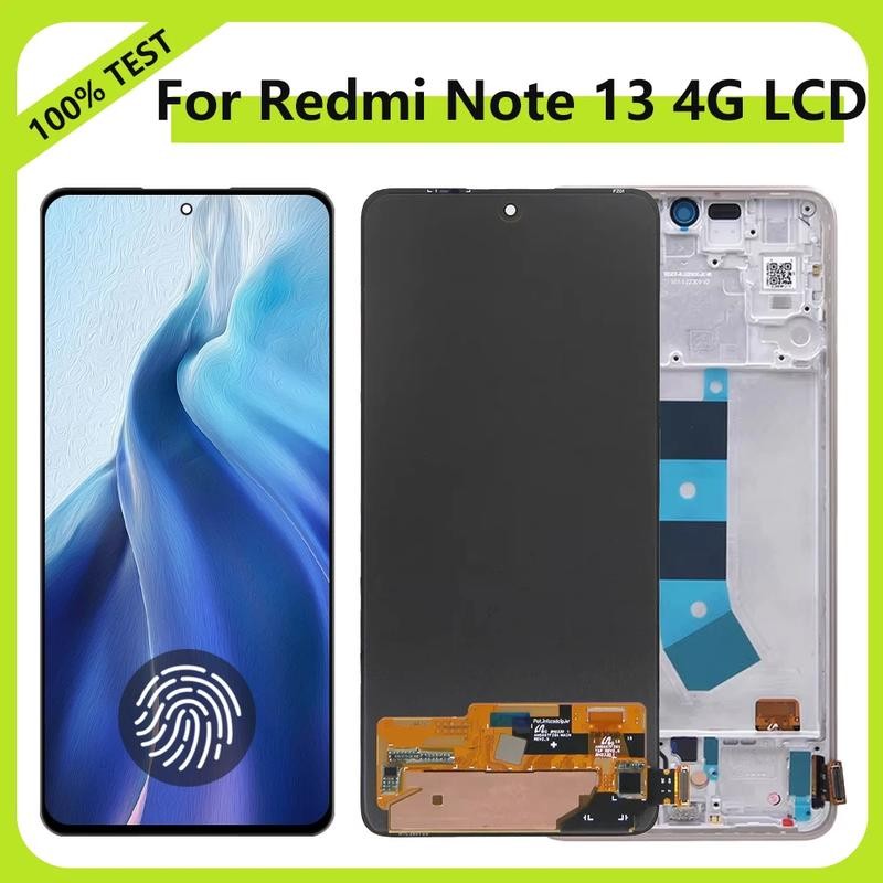 Amoled หมายเหตุ 13 4G 23129RAA4G 23124RA7EO จอแสดงผล LCD สําหรับ Xiaomi ...