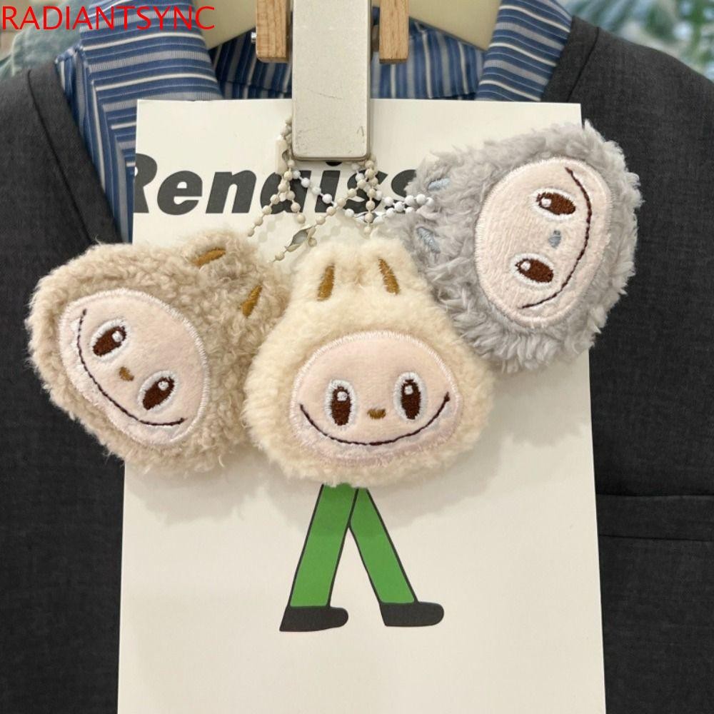 Radiantsync ผมหยิก Labubu พวงกุญแจ, ตุ๊กตานุ่มยัดไส้ตุ๊กตาพวงกุญแจ, ของเล่นการ์ตูนของเล่นกระเป๋า ...