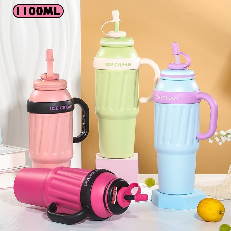 High-value Big Mac Ice Mac Cup 304 สแตนเลสความจุขนาดใหญ่กระติกน้ําร้อน ...