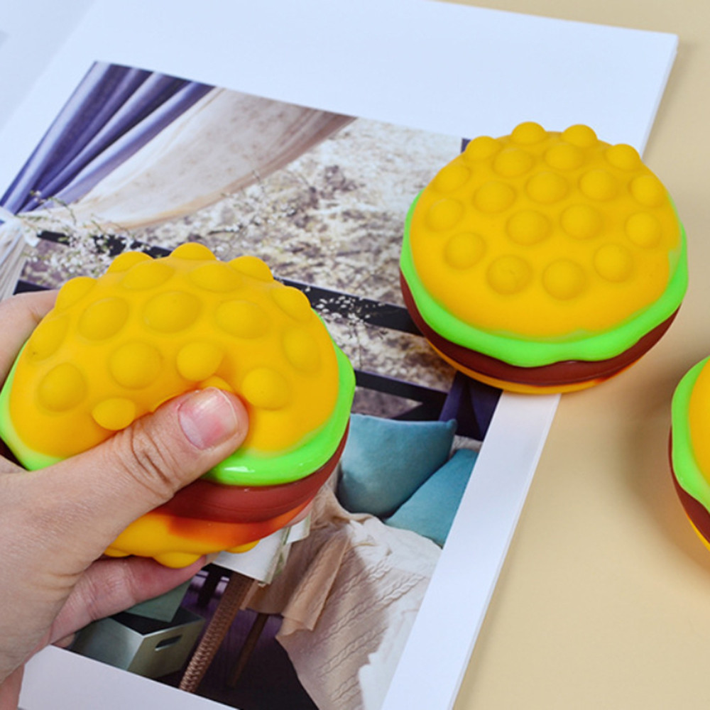 สนุก Anti Rodent Pioneer ระคายเคืองของเล่น 3D จําลอง TPR แฮมเบอร์เกอร์ ...