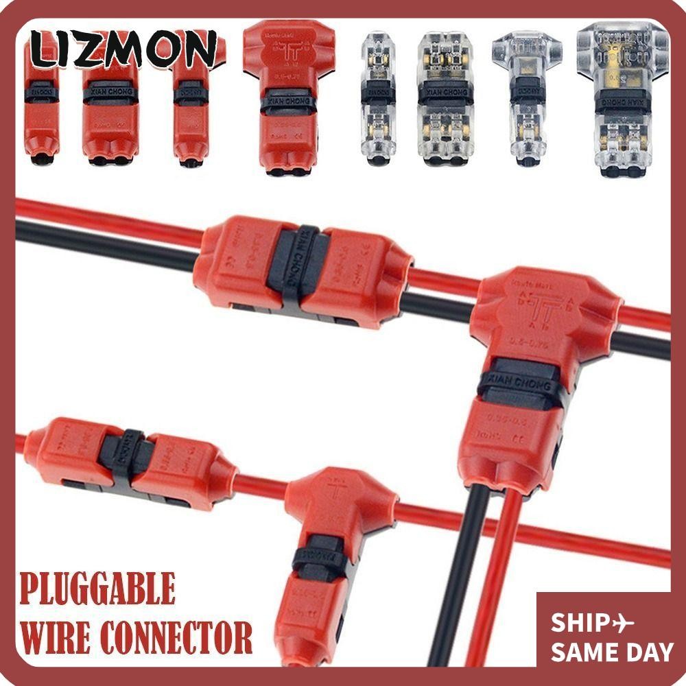 Lizmon 1 ชิ้นสายไฟ Crimp,สําหรับสายไฟ 8-22AWG Pluggable Wire Connector, กันน้ํารถเชื่อมต่อสาย ...