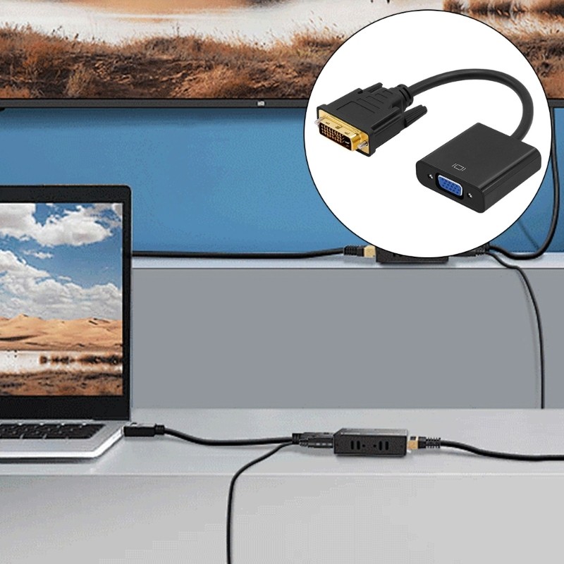 R* ตัวเชื่อมต่อตัวแปลง DVI D เป็น VGA ขนาดกะทัดรัดสําหรับการเชื่อมต่อ ...