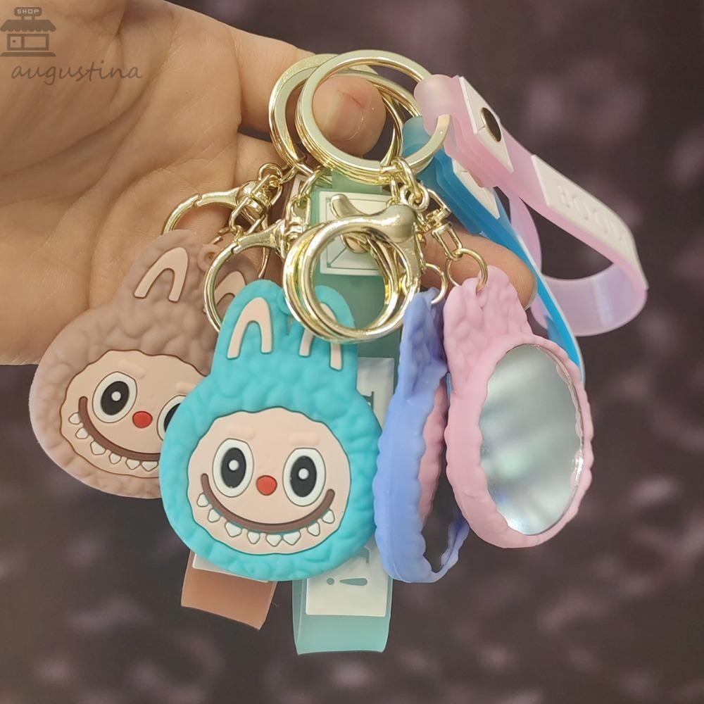 AUGUSTINA Labubu พวงกุญแจตุ๊กตา,แกะ Anti-lost Labubu PVC จี้,กระเป๋า ...