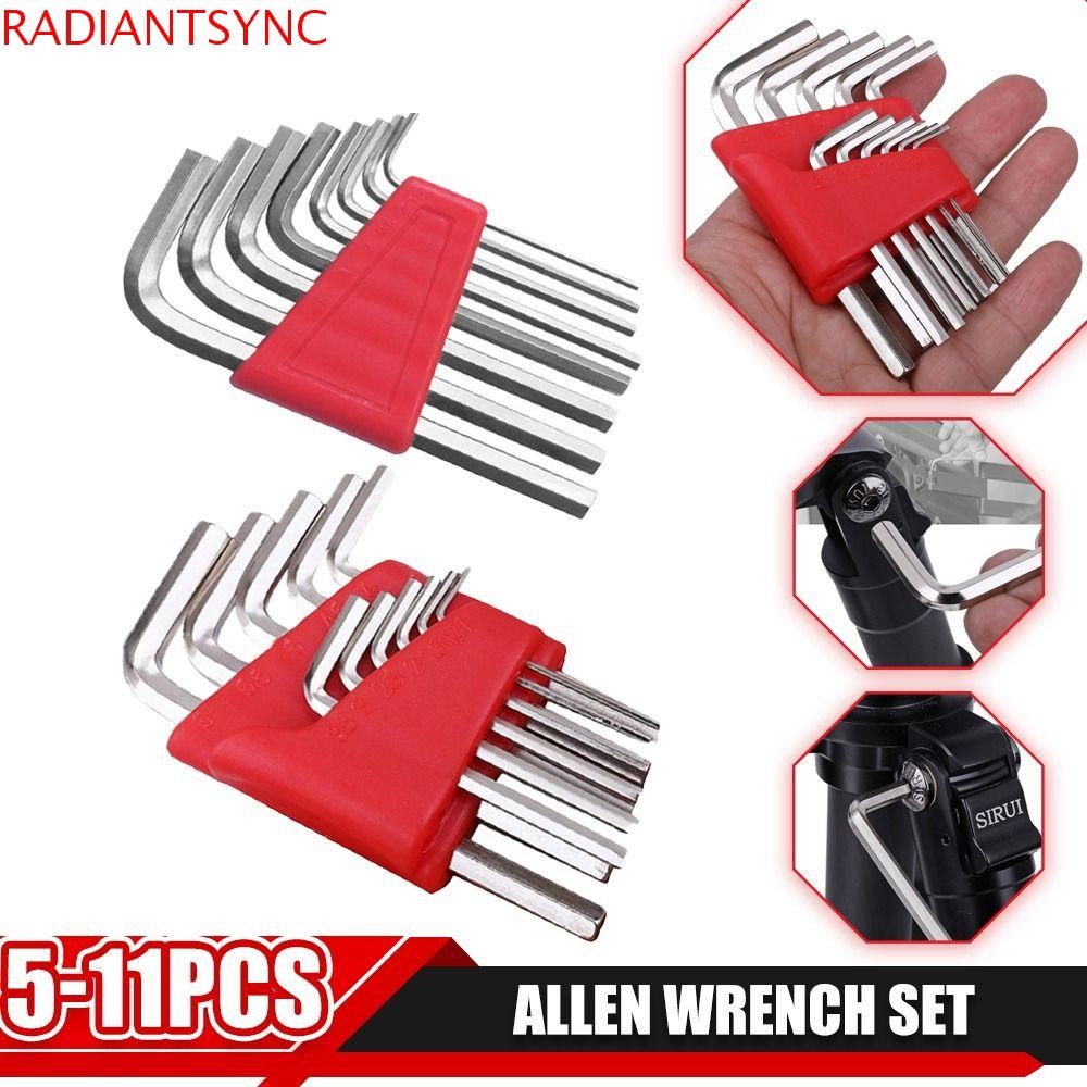 RADIANTSYNC 5/8/11 ชิ้นประแจอัลเลน, นิ้ว Double-End Allen ชุดกุญแจ, เครื่องมือหลายสั้นแขนเมตริก ...