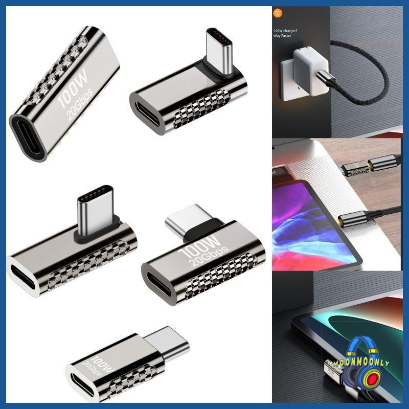 MOON USB-C Extender Adapter 20Gbps Extension Type-C 100W Low Profile ...