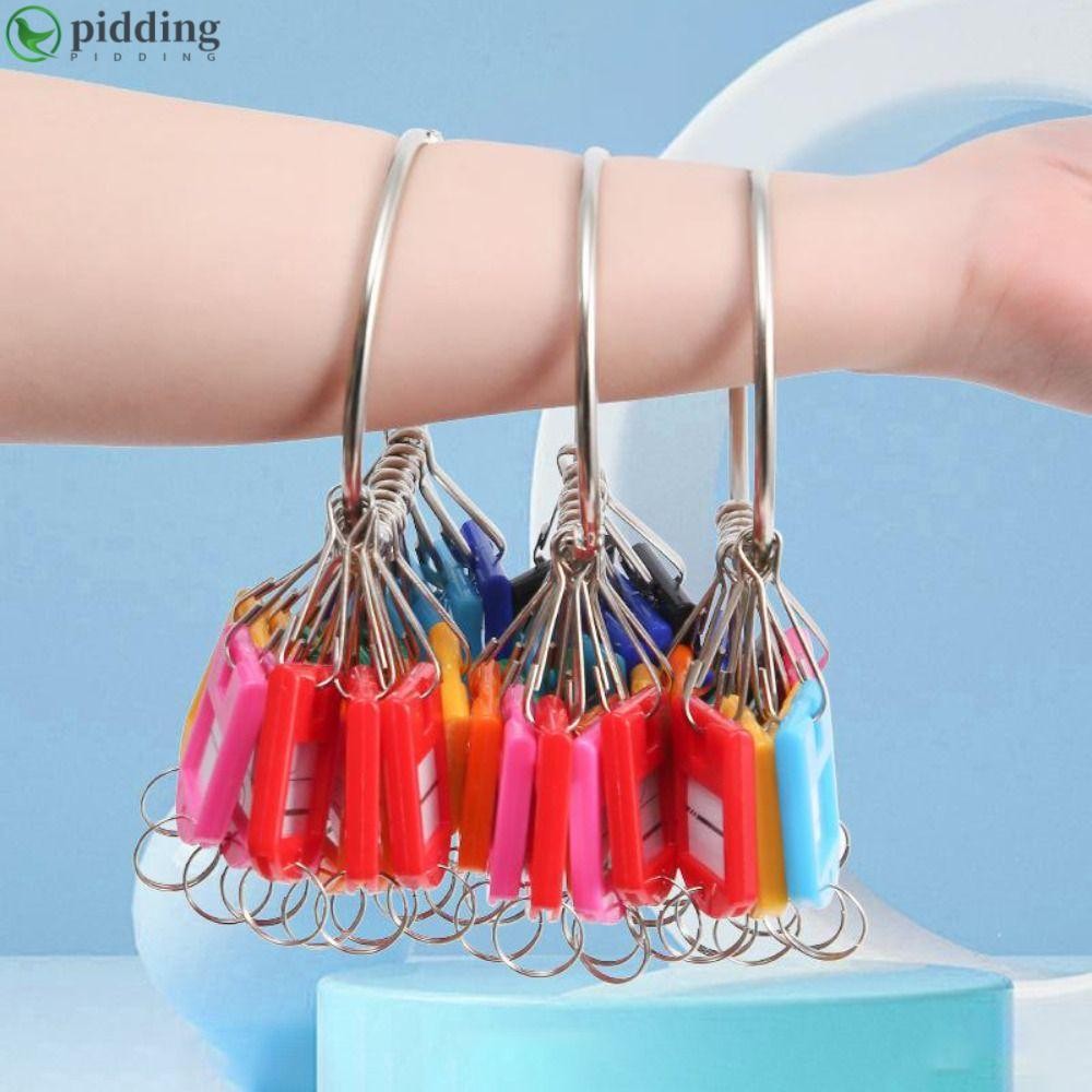 PIDDING ที่เก็บกุญแจแบบพกพา,แหวนกุญแจพลาสติกหน้าต่างโปร่งใส,ป้องกันการ ...