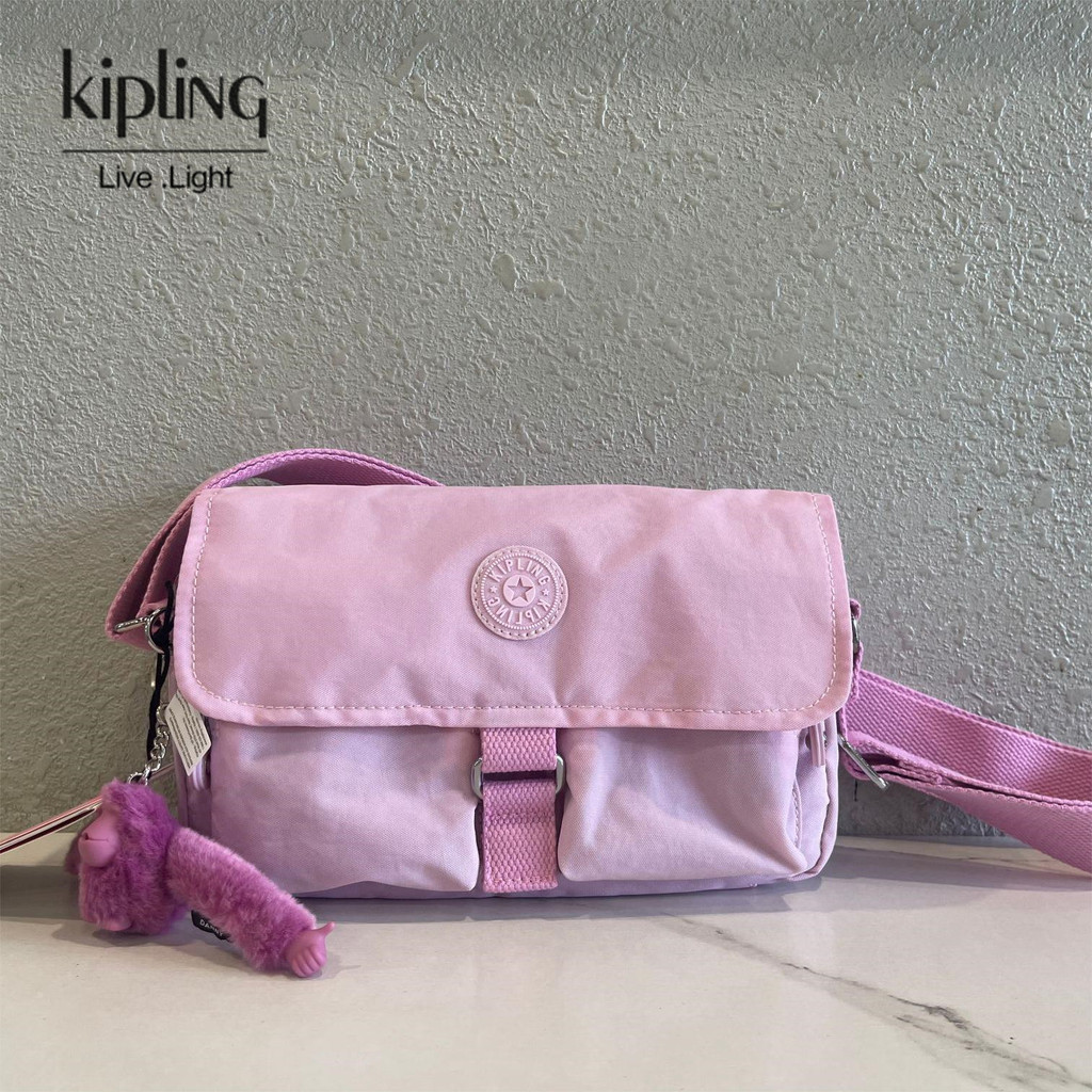 กระเป๋า Kipling Chilly Up Series กระเป๋าสะพายน้ําหนักเบาสุภาพสตรี All-Match Baguette Bag Pure ...