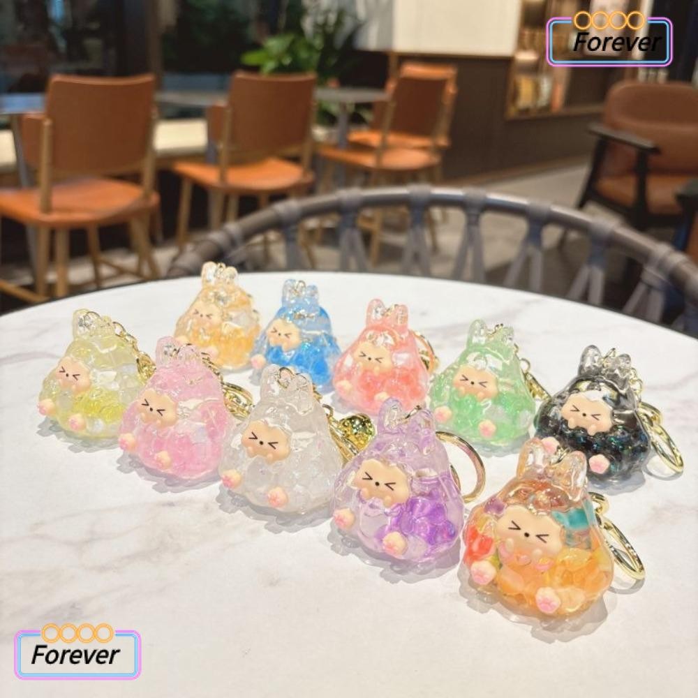 Forever KiKi พวงกุญแจ, สี Candy Kawaii Liquid Glitter ของเล่น, KiKi ...