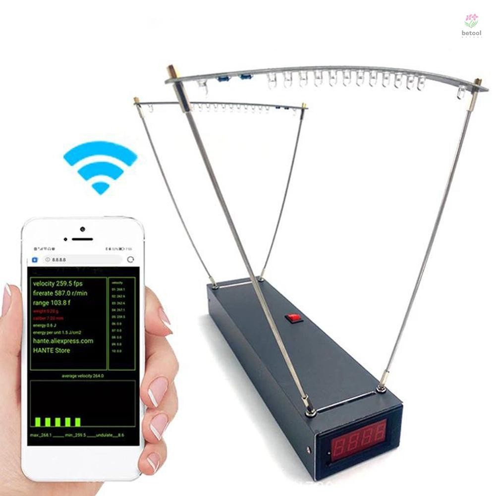 ชนิดหลังคาที่ถูกต้อง Velocimeter WiFi 30-999.9fps Speedometer อัจฉริยะ ...