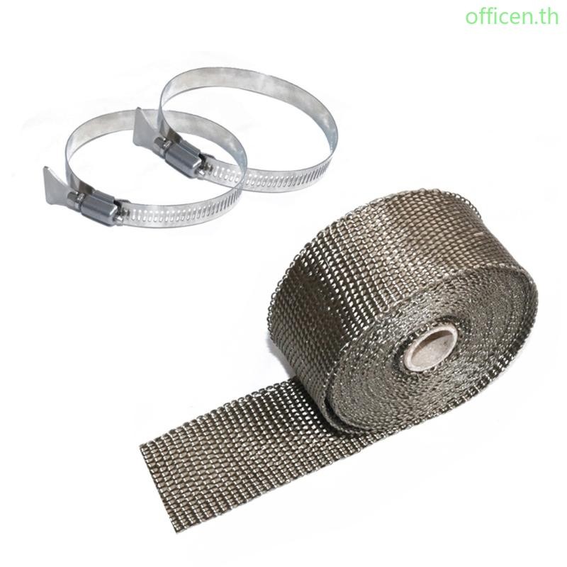 Cen Exhaust Heat Wrap Header Wrap Heat Shield พร้อมล็อคไท | Shopee Thailand