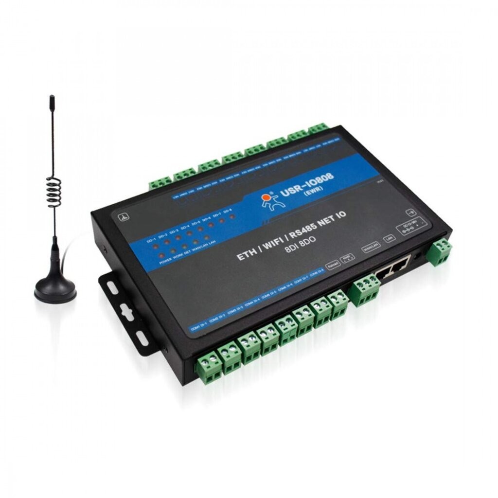 USR-IO808-EWR 8-Way Ethernet/WIFI Network IO Controller | Shopee Thailand