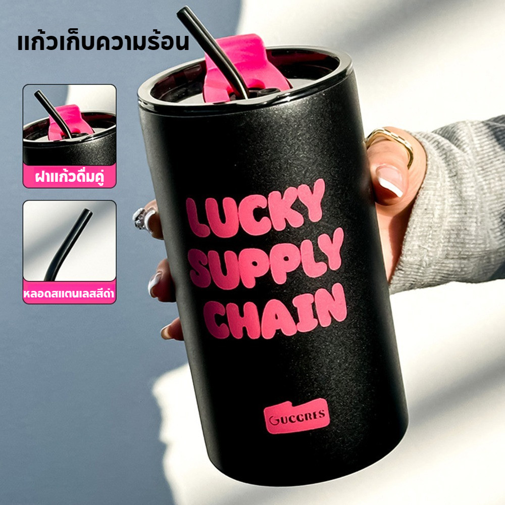 600ml Ins ถ้วยกาแฟแบบพกพา ถ้วยสแตนเลสแก้วกาแฟรถ Thermos แก้วรั่ว Travel Thermos ขวดน้ํา | Shopee ...