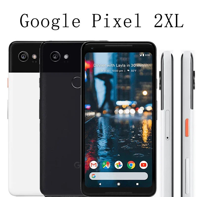 ปลดล็อคต้นฉบับ Google Pixel 2XL 4G โทรศัพท์มือถือ 2XL 4GB + 64GB/128GB ROM 6.0 NFC FingerPrint ...