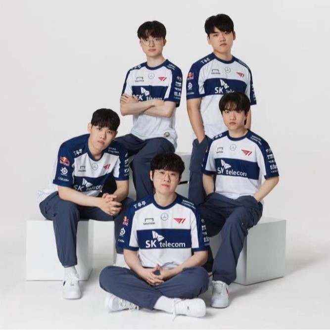 Skt T1 Esports - ชุดมืออาชีพ 2023- เสื้อ - Valorant Csgo League of Legends เสื้อยืดแขนสั้นผู้ชาย ...