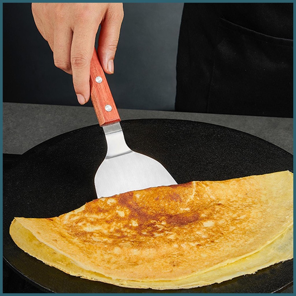 ไม้พายโลหะสแตนเลส Scraper ไม้พายทนทานชุด Crepe Spreader เครื่องมือที่ ...