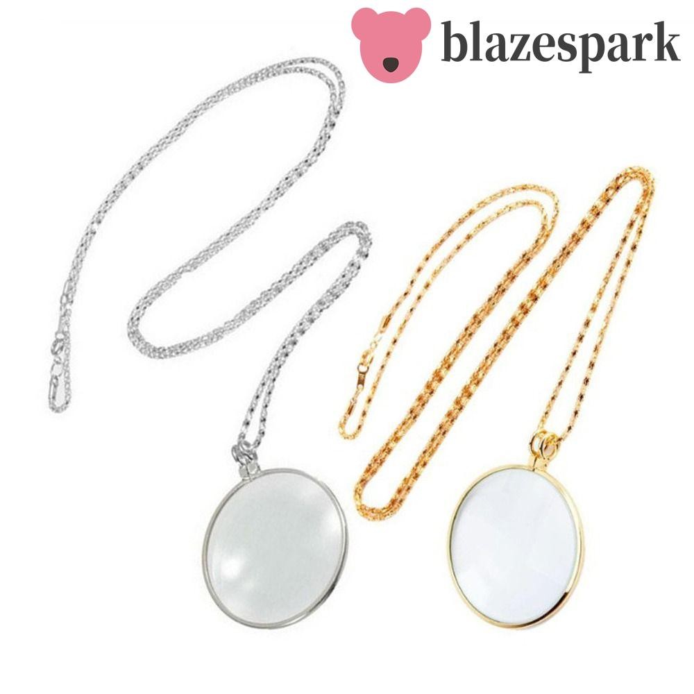 Blazespark แว่นขยายจี้, 5x แขวนเครื่องประดับสร้อยคอแว่นขยาย, แว่นขยายแสงของขวัญเครื่องประดับ ...