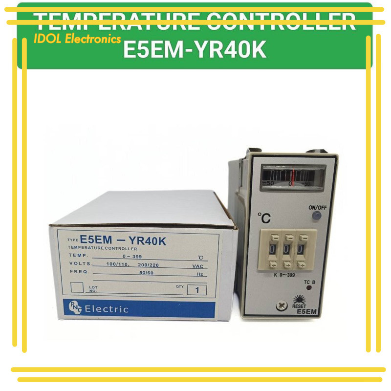 ราคาถูก! TYPE:E5EM/E5EN-YR40K TEMPERATURE CONTROLLER เครื่องควบคุมอุณหภูมิ ขนาด 48X96MM. K 0-399 ...