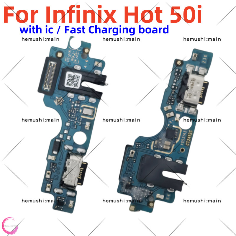 USB ชาร์จพอร์ตสําหรับ Infinix Hot 50i / X6531 X6531B เมนบอร์ด flex ...