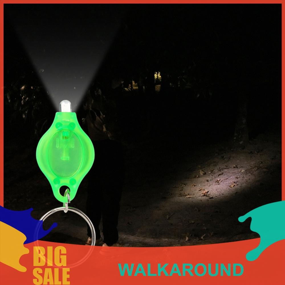 LED EDC Key Ring Light แบตเตอรี่ขับเคลื่อนโคมไฟพวงกุญแจสําหรับการตั้ง ...