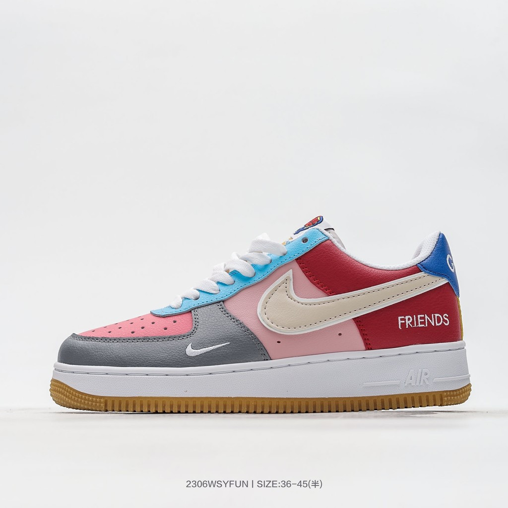 รองเท้าผ้าใบกีฬา AIR FORCE 1"07 AF1/Air Force One" ซีรีส์ Color Block ...