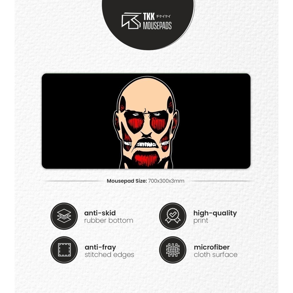 แผ่นรองเมาส์ขนาดใหญ่เมาส์ TKK แฟชั่น Pad Gaming Mousepad Deskmat โต๊ะโจมตีบน Titan Shingeki no ...