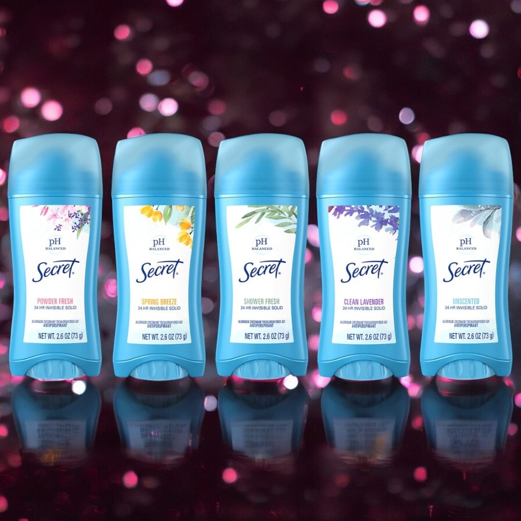 SECRET pH Balanced Roll-on Antiperspirant & Deodorant 24hr Invisible ...