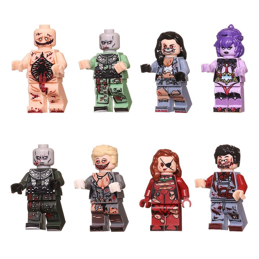 เข้ากันได้กับเลโก้ Biochemical Warrior Resident Evil Horror Zombie ...