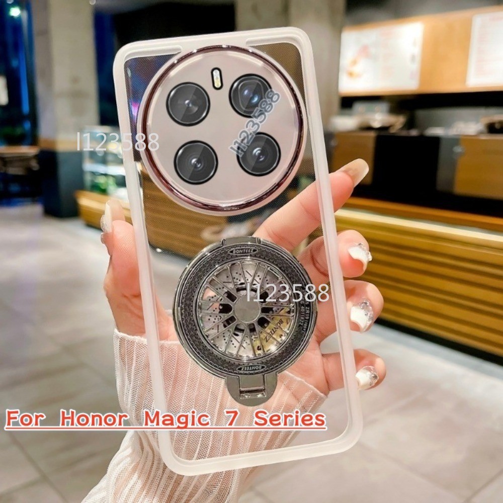 ปลอกสําหรับ Honor Magic7 Pro 5G 2024 Magic 7 6 Pro Magic6 นุ่มกรณีGradientพร้อม Gyroscopeวงเล็บ ...