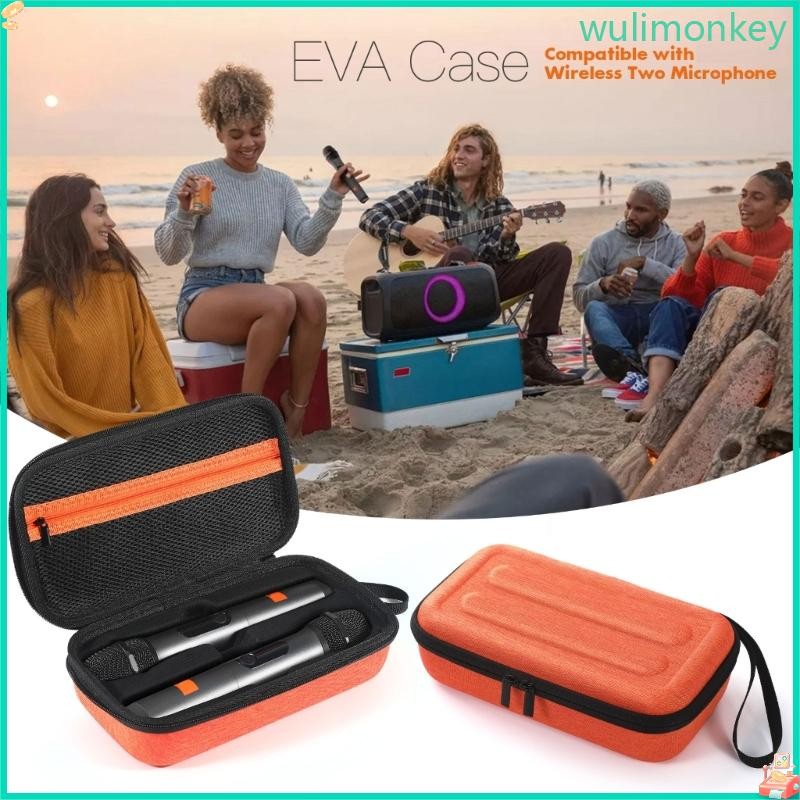Wu EVA Hard Shell Storage Case ไมโครโฟน Splashproof Box Portable Double Mic Carrying Case ...