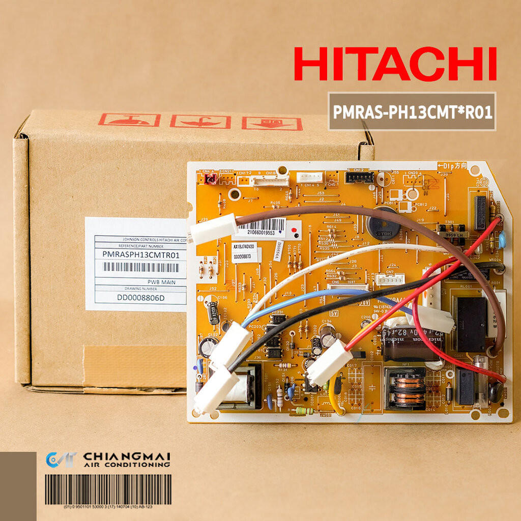 PMRAS-PH13CMT*R01 แผงวงจรแอร์ Hitachi แผงบอร์ดแอร์ฮิตาชิ บอร์ดคอยล์เย็น รุ่น RAS-PH13CMT ...