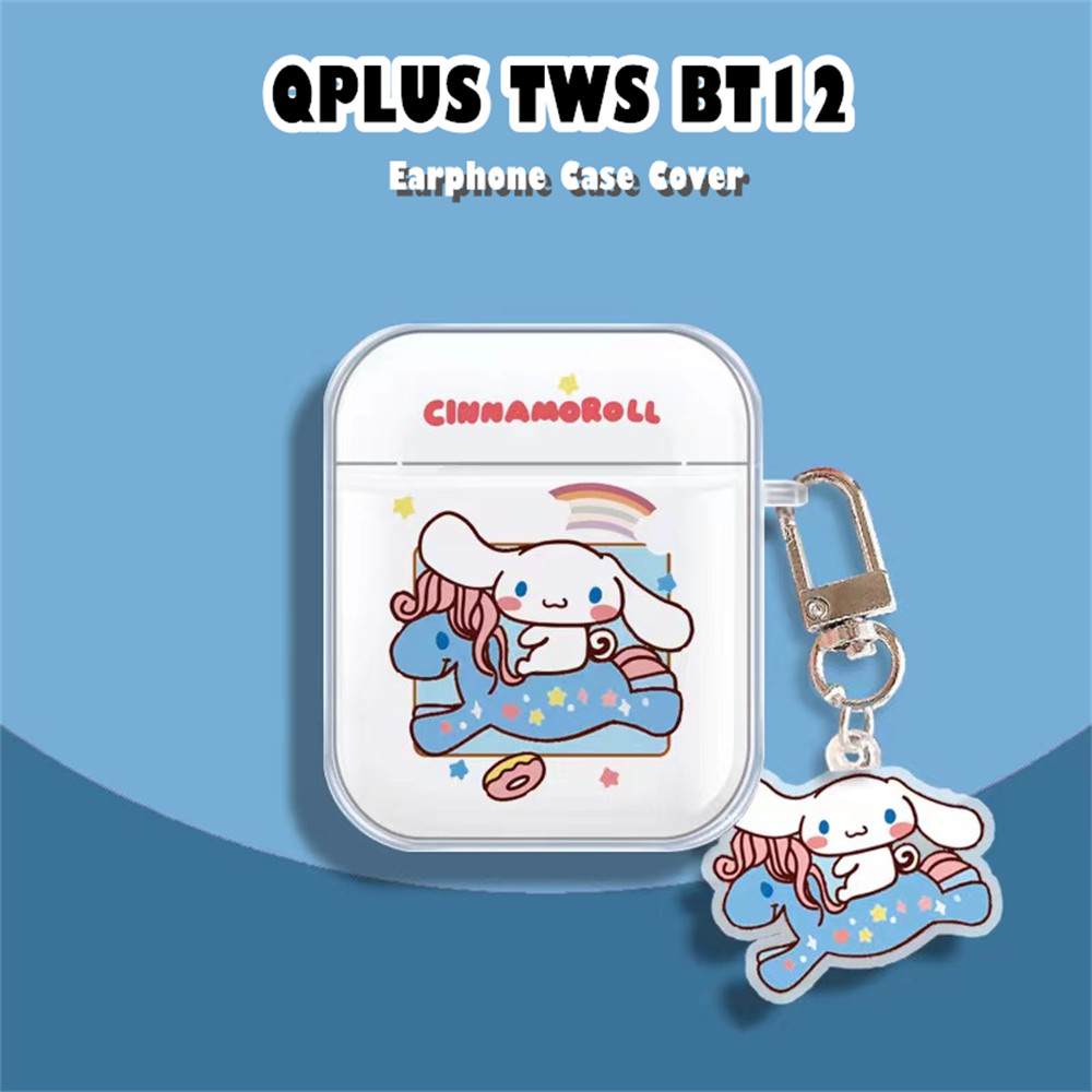 คุณภาพสูงสําหรับ QPLUS TWS BT12 เคสลายการ์ตูนน่ารักซิลิโคนอ่อนนุ่มหูฟัง ...