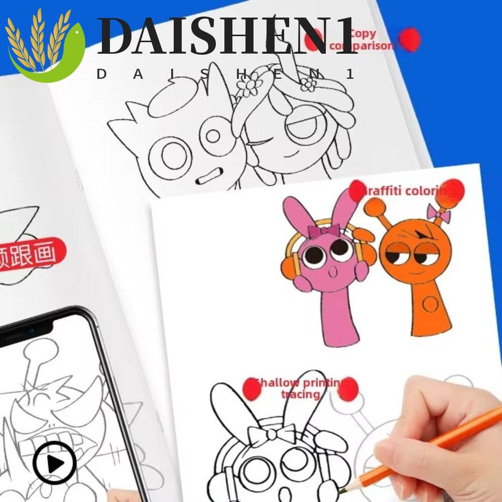 Daishen1 Graffiti Copy Sketch Book, Tracing Sprunki Incredibox Sprunki ...